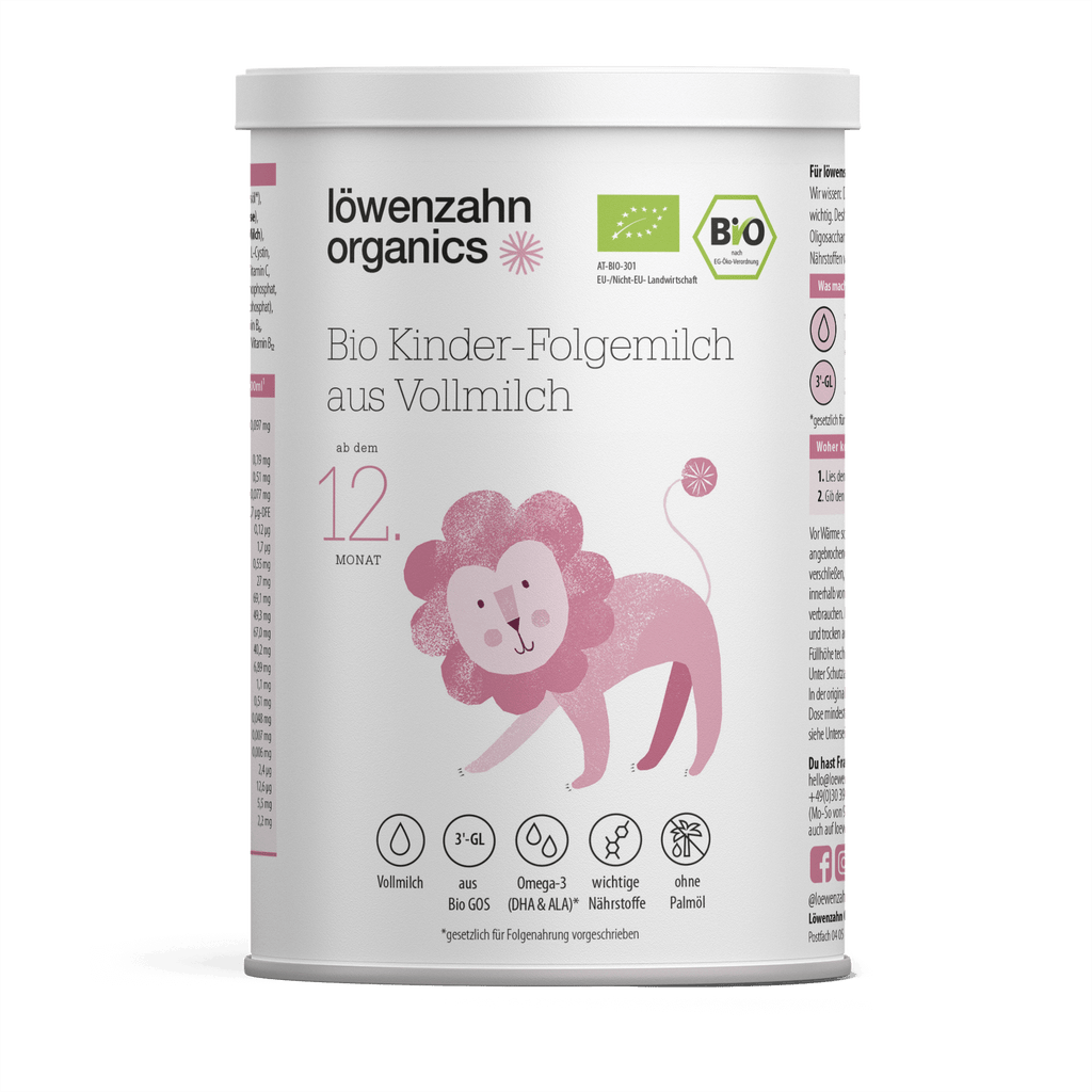 Erste Vollmilch Bio Kindermilch ohne Palmöl auf dem dt. Markt